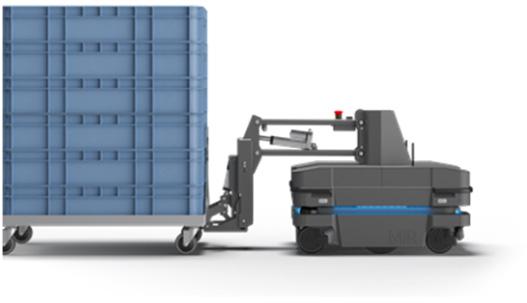Mir Hook 250, le robot de remorquage des chariots | Entretien Textile